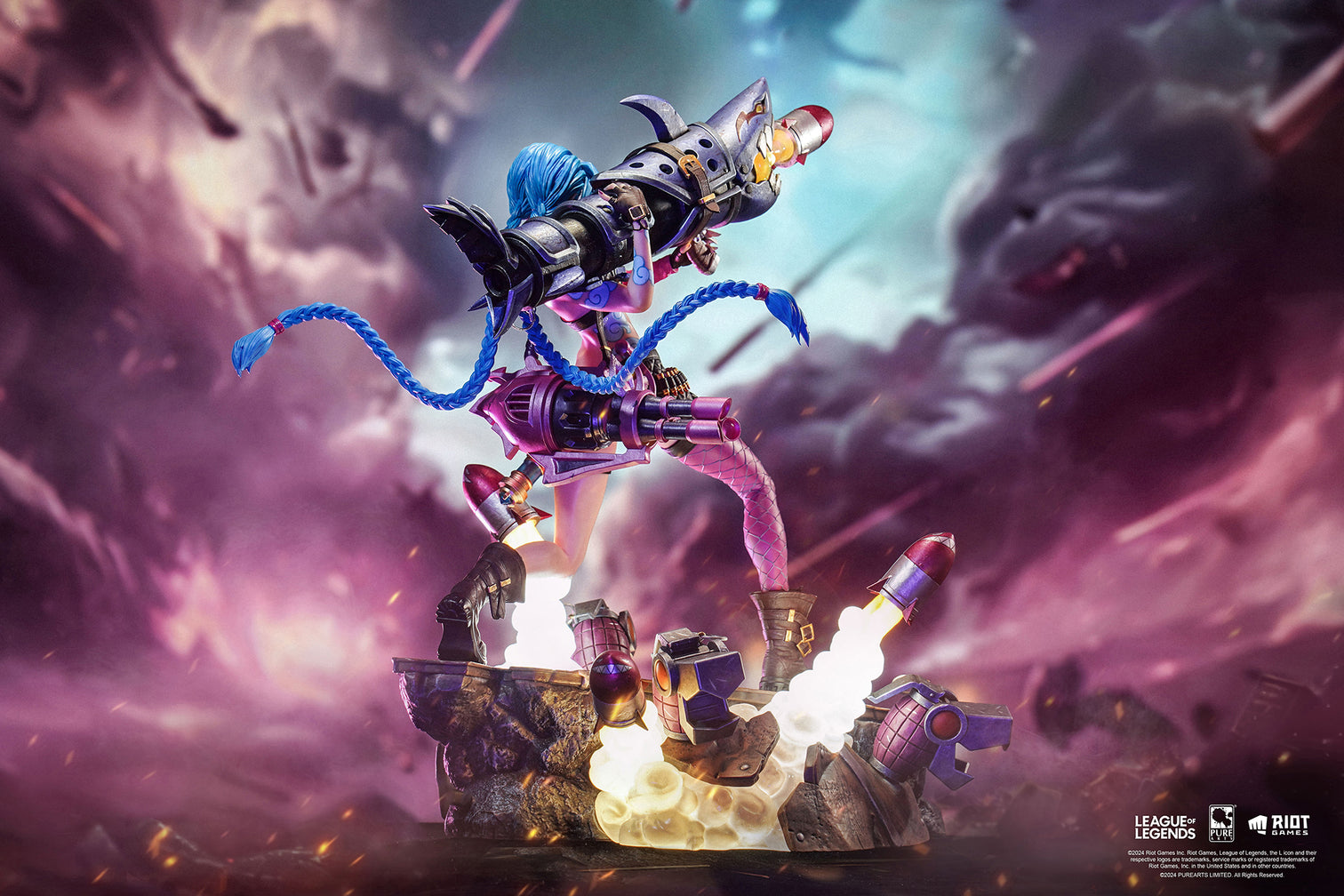 League of Legends Jinx 1/6 Scale Statue from PureArts and Riot Games