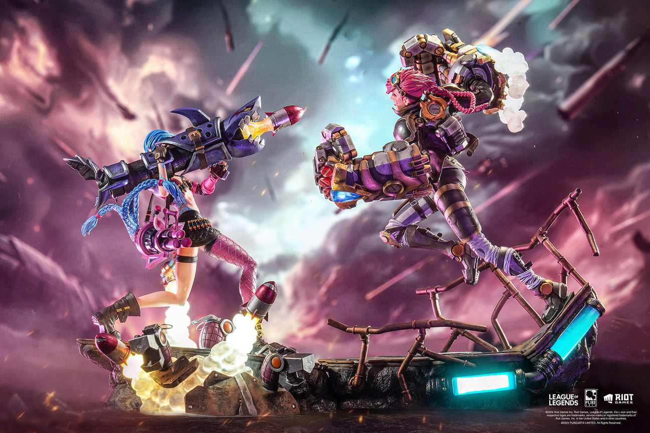 League of Legends Jinx & Vi 1/6 Scale Statue Bundle from PureArts and ...