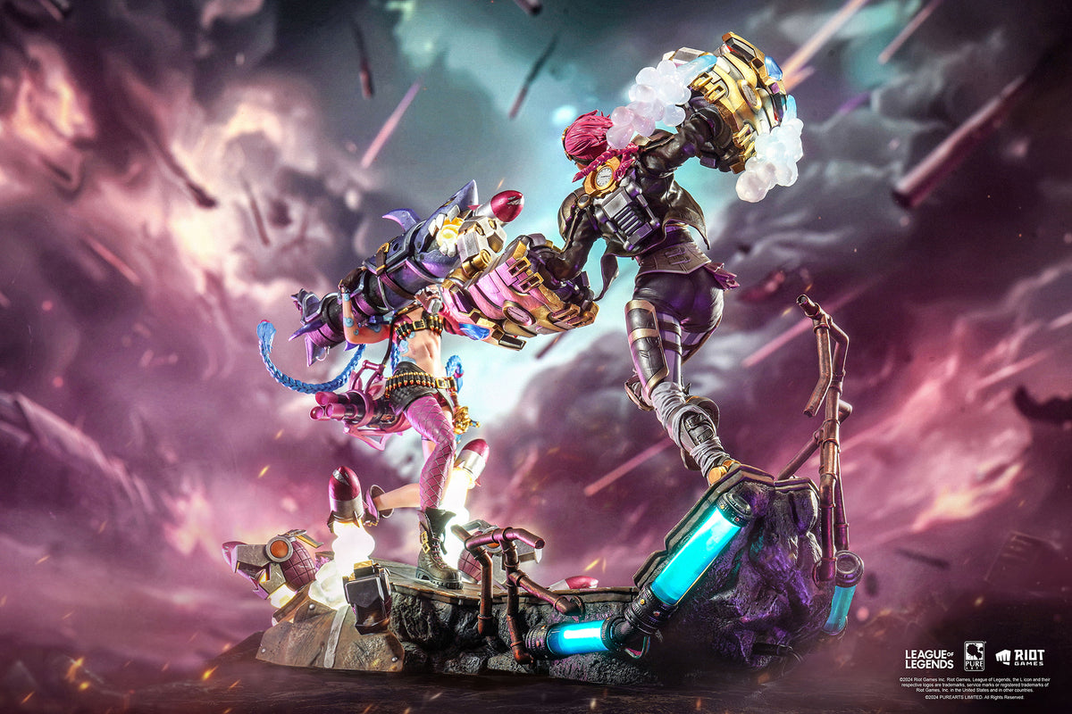 League of Legends Jinx & Vi 1/6 Scale Statue Bundle from PureArts and ...