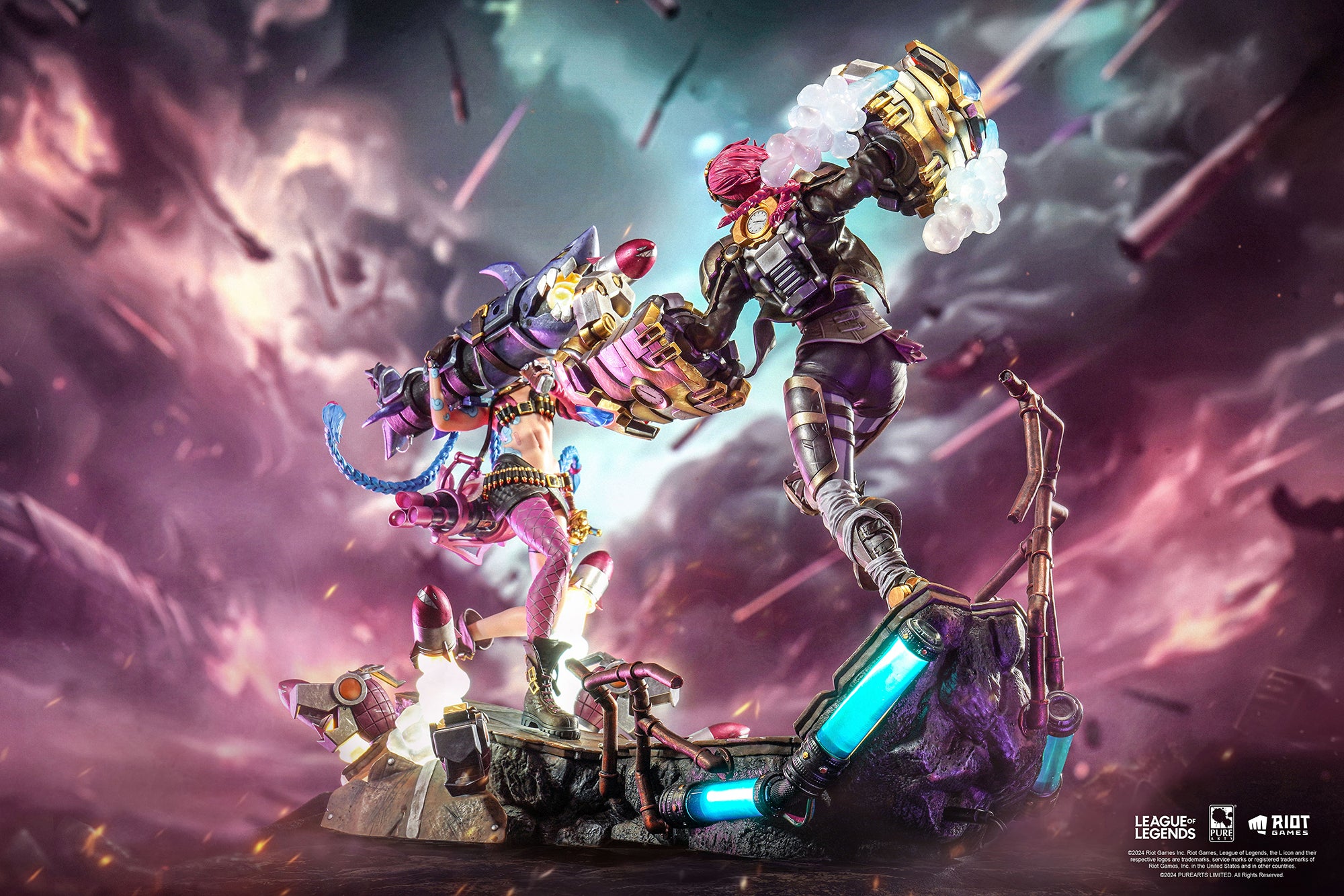 League of Legends Jinx & Vi 1/6 Scale Statue Bundle from PureArts and ...