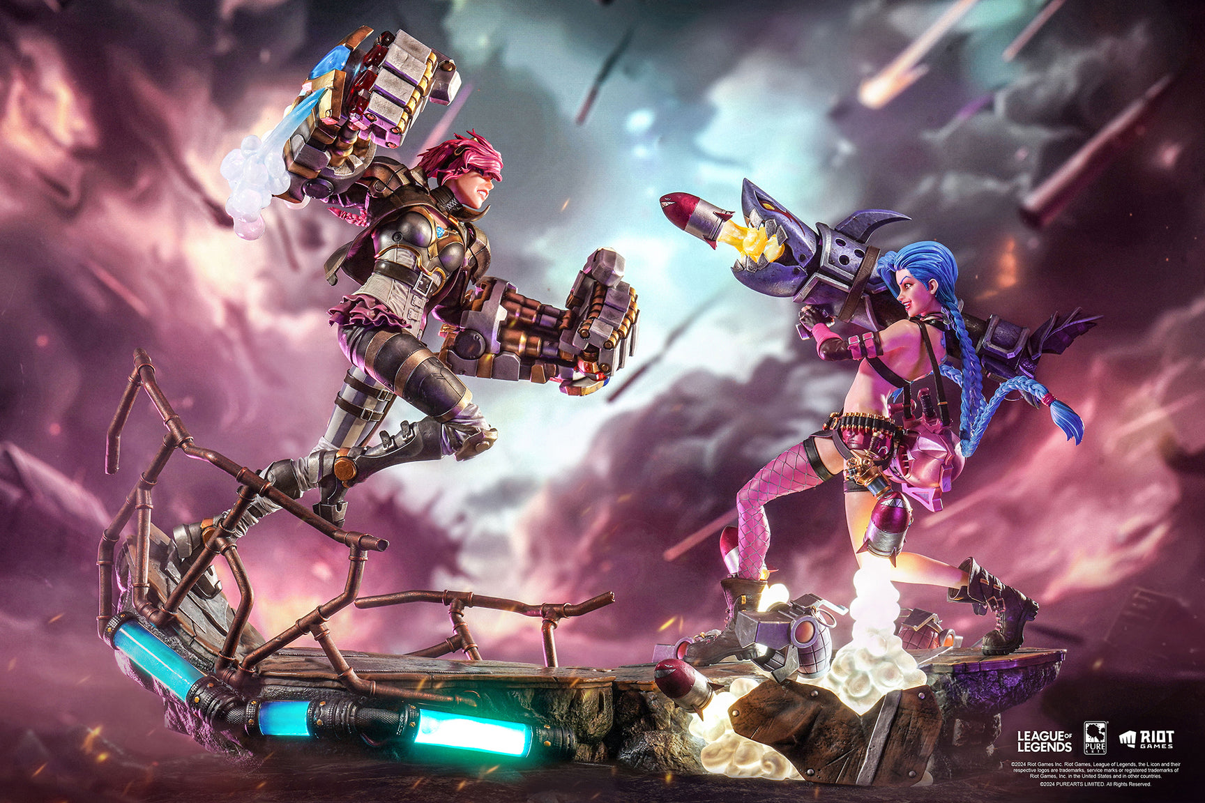 League of Legends Jinx & Vi 1/6 Scale Statue Bundle from PureArts and ...