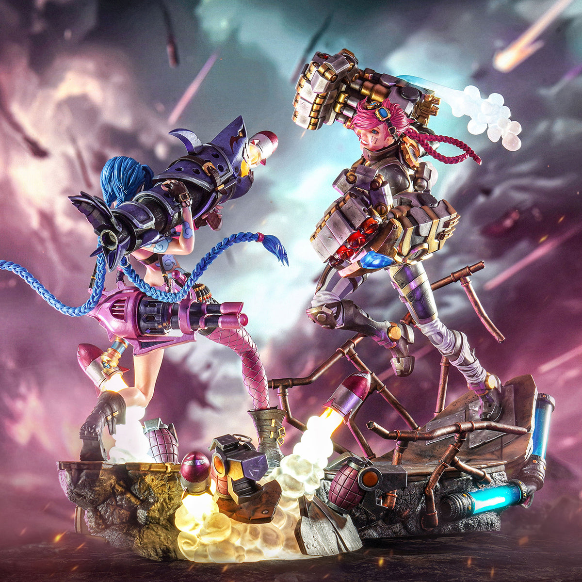 League of Legends Jinx & Vi 1/6 Scale Statue Bundle from PureArts and ...