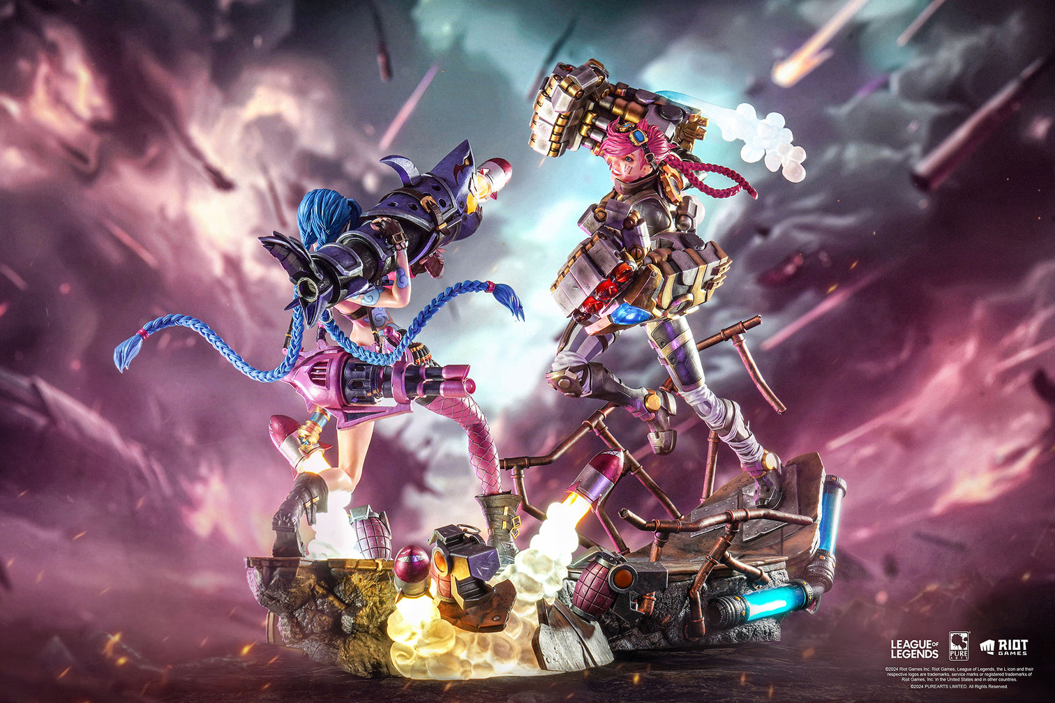League of Legends Jinx & Vi 1/6 Scale Statue Bundle from PureArts and ...