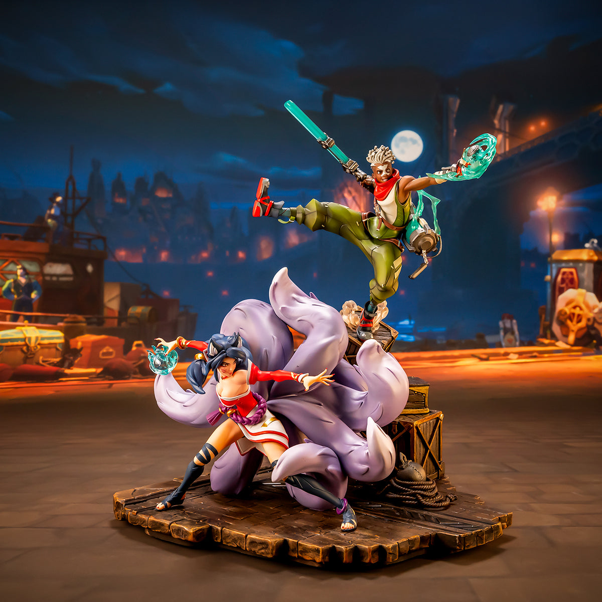 2XKO Ahri & Ekko 1/10 Scale Statue – PureArts