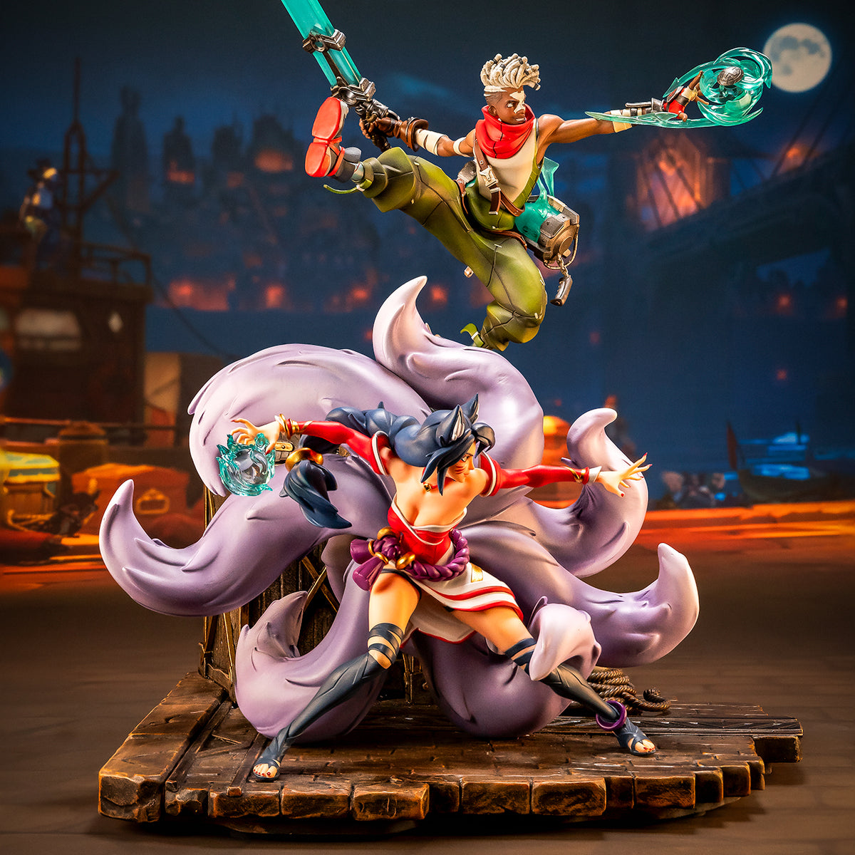 2XKO Ahri & Ekko 1/10 Scale Statue – PureArts