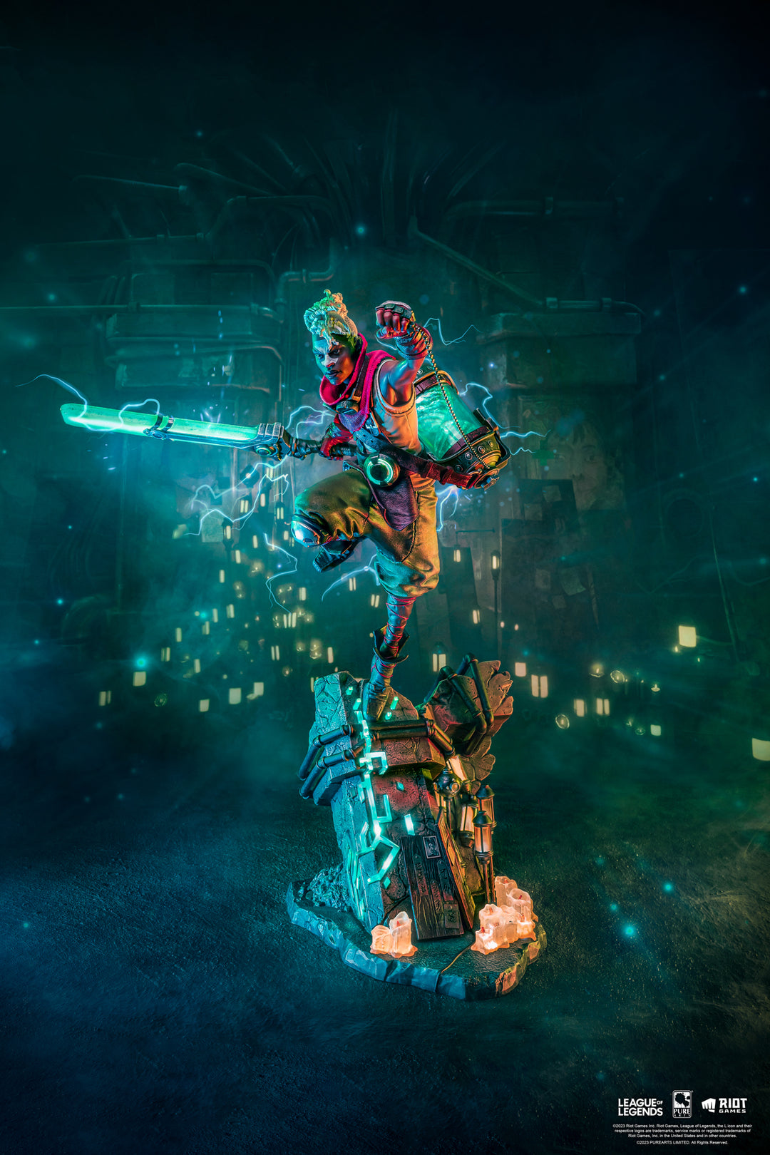 League of Legends Ekko 1/4 Scale Statue by PureArts and Riot Games!