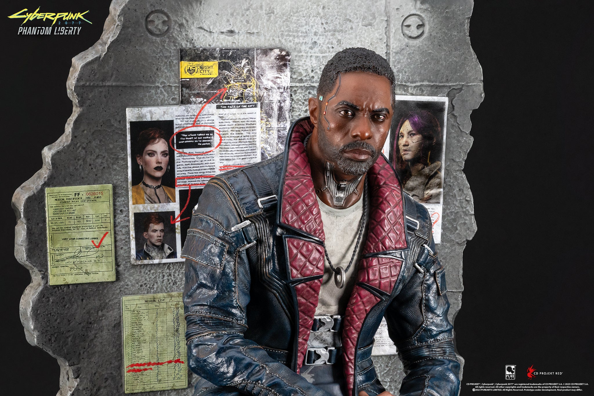 Cyberpunk 2077 Phantom Liberty Solomon Reed ¼ Scale Statue Exclusive E ...