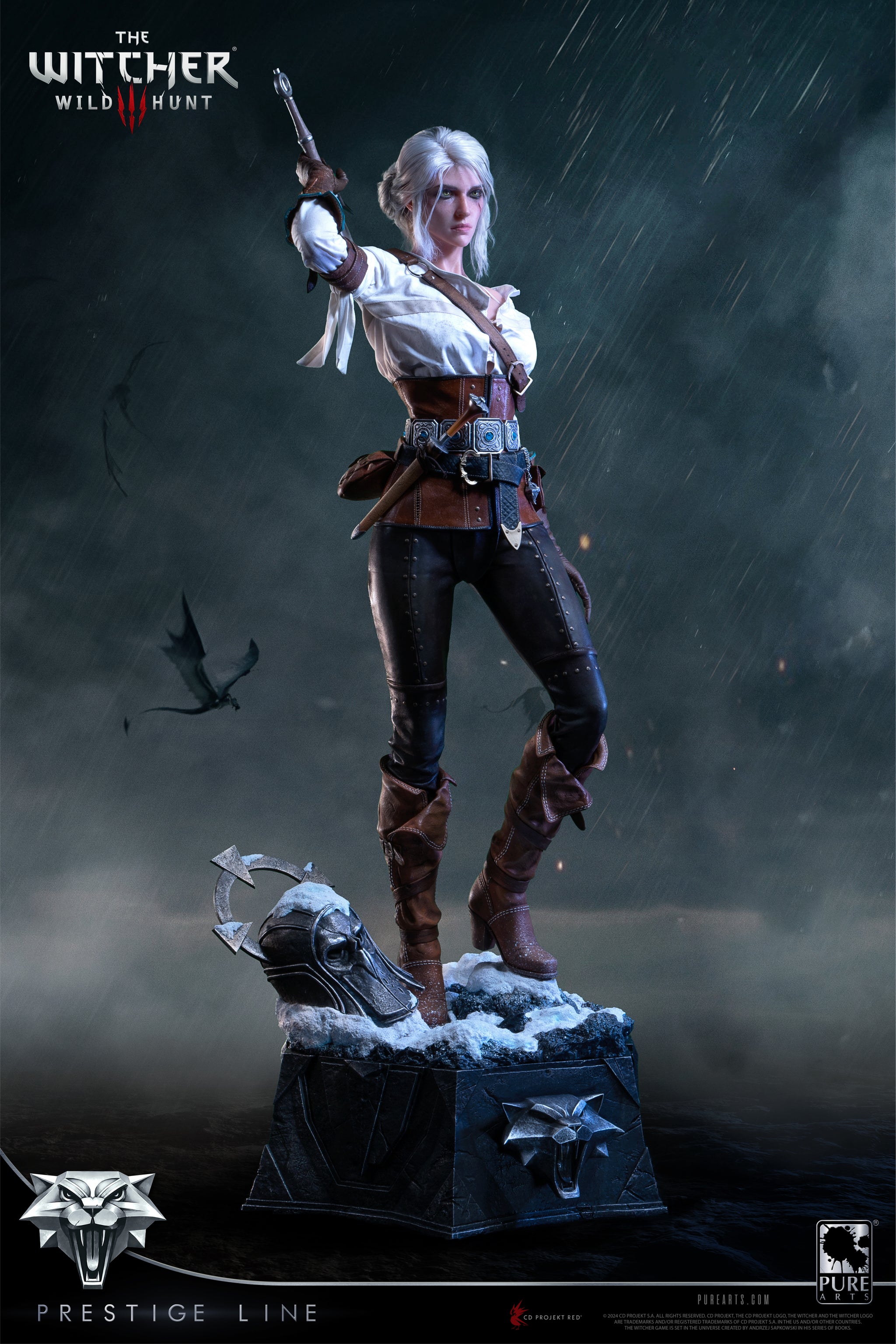 Prestige Line - The Witcher 3: Wild Hunt Ciri of Cintra 1/2 Scale Stat ...