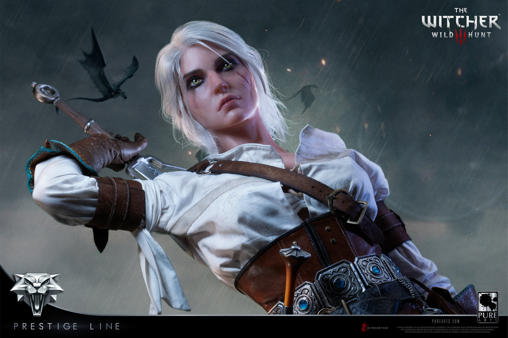 Prestige Line - The Witcher 3: Wild Hunt Ciri of Cintra 1/2 Scale Stat ...
