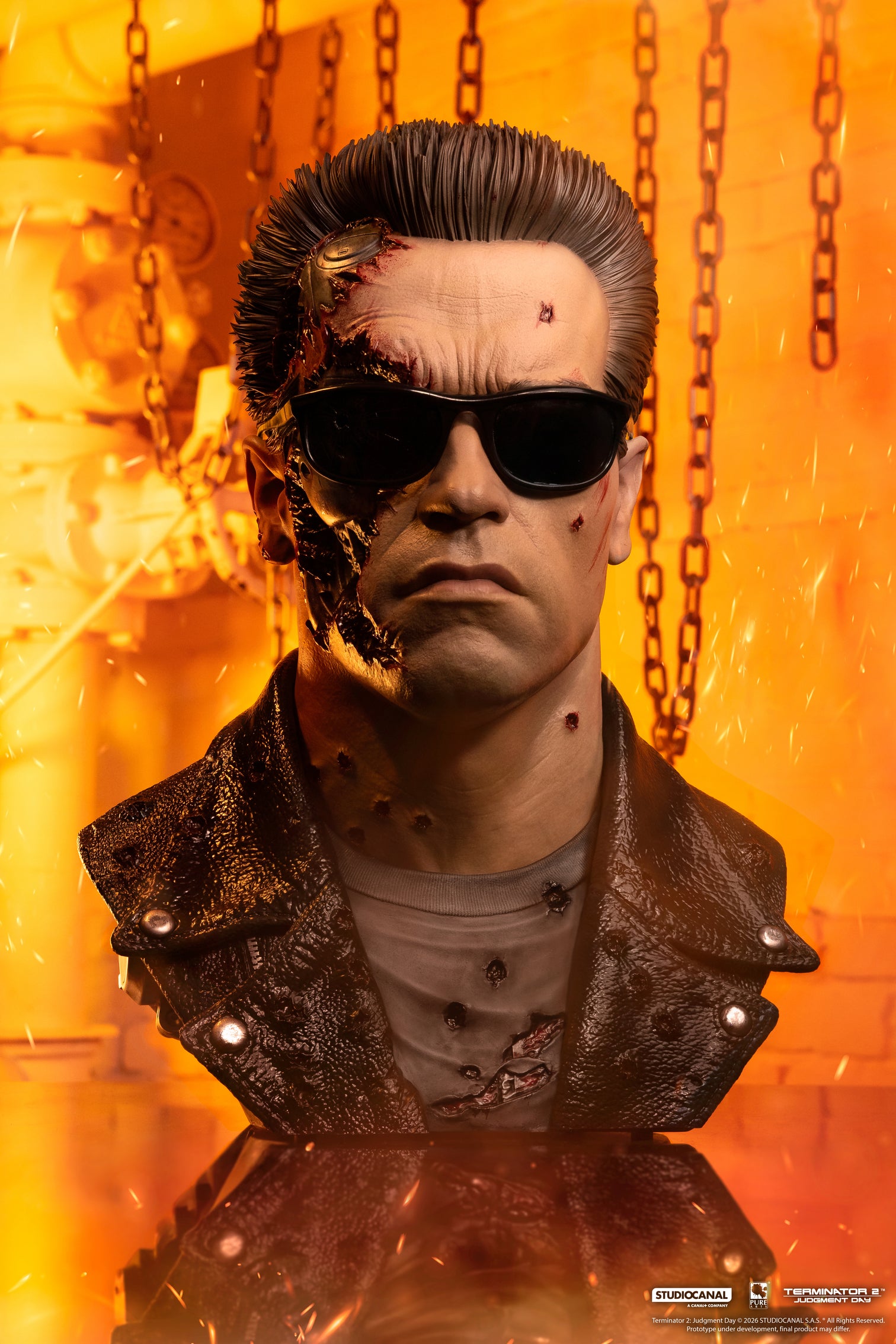 Terminator 2 T-800 Model 101 Battle Damaged Art Mask Exclusive Edition ...