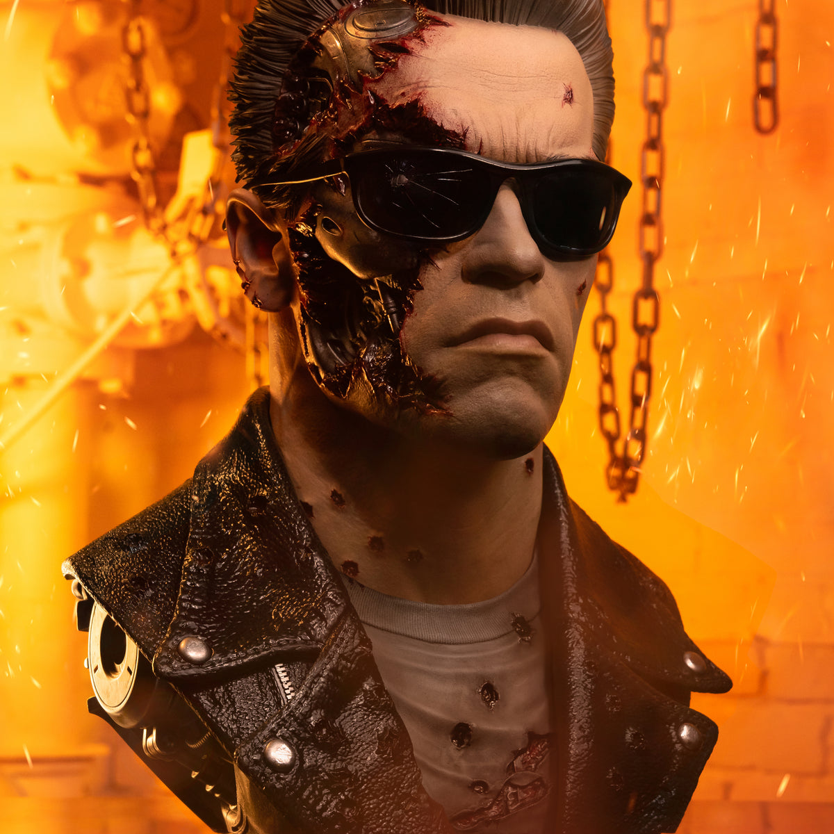 Terminator 2 T-800 Model 101 Battle Damaged Art Mask Exclusive Edition ...