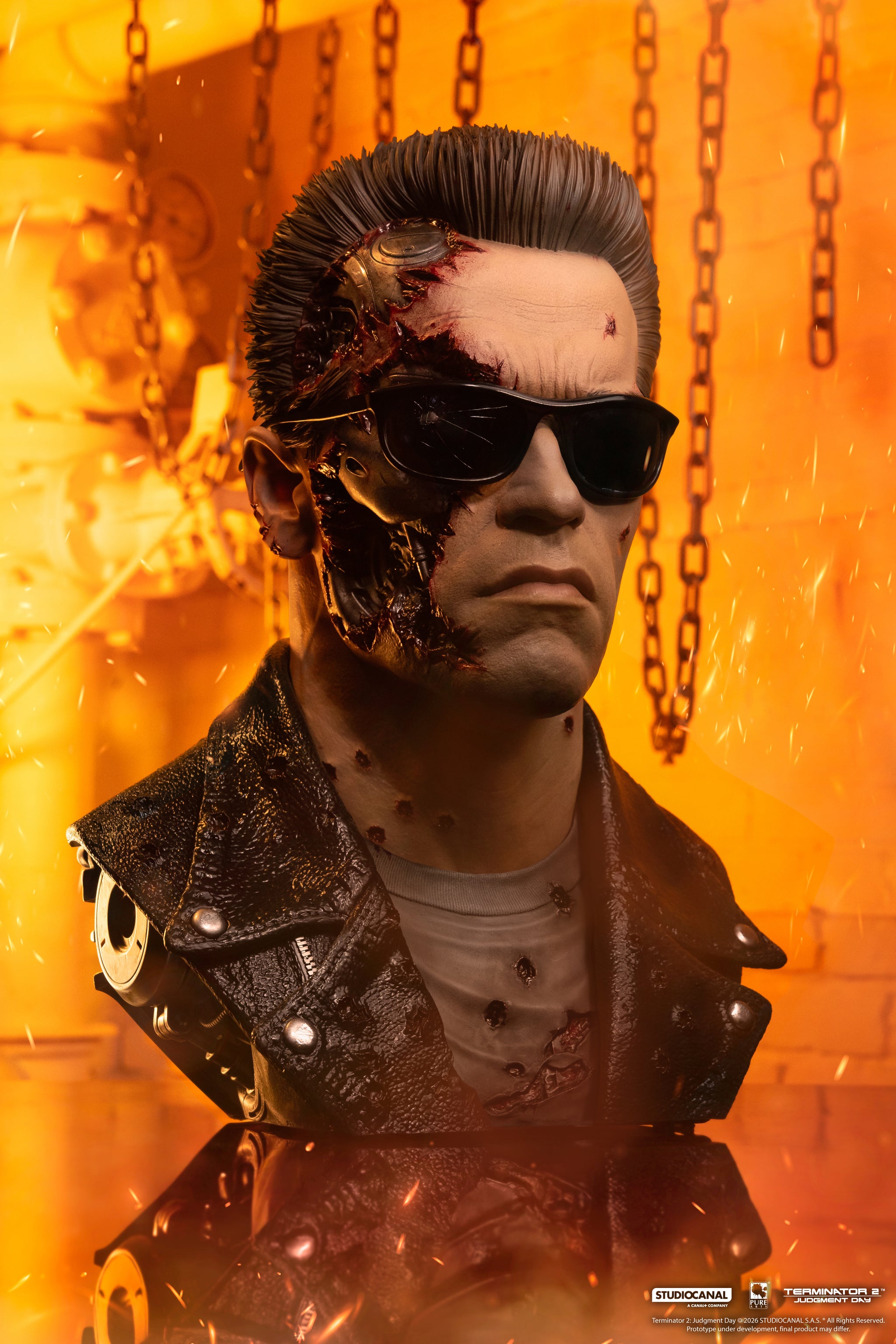 Terminator 2 T-800 Model 101 Battle Damaged Art Mask Exclusive Edition ...