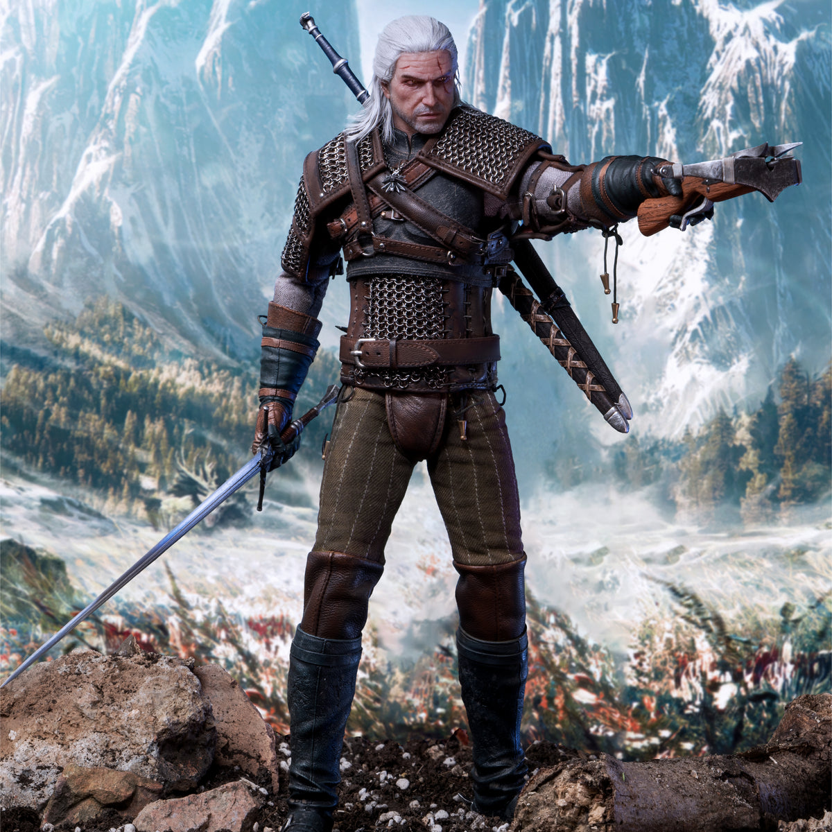 The Witcher 3: Wild Hunt Geralt of Rivia 1/6 Scale Premium Articulated ...