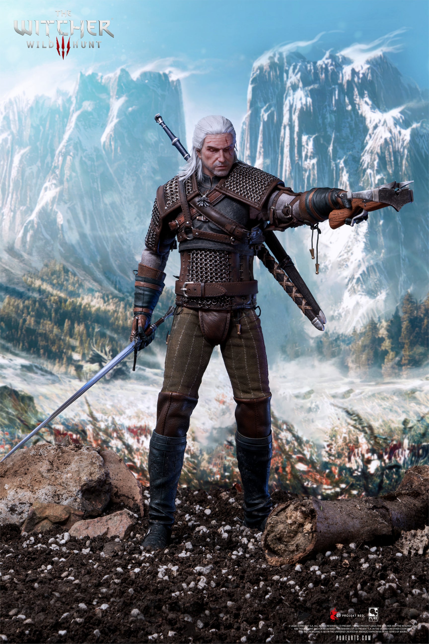 The Witcher 3: Wild Hunt Geralt of Rivia 1/6 Scale Premium Articulated ...