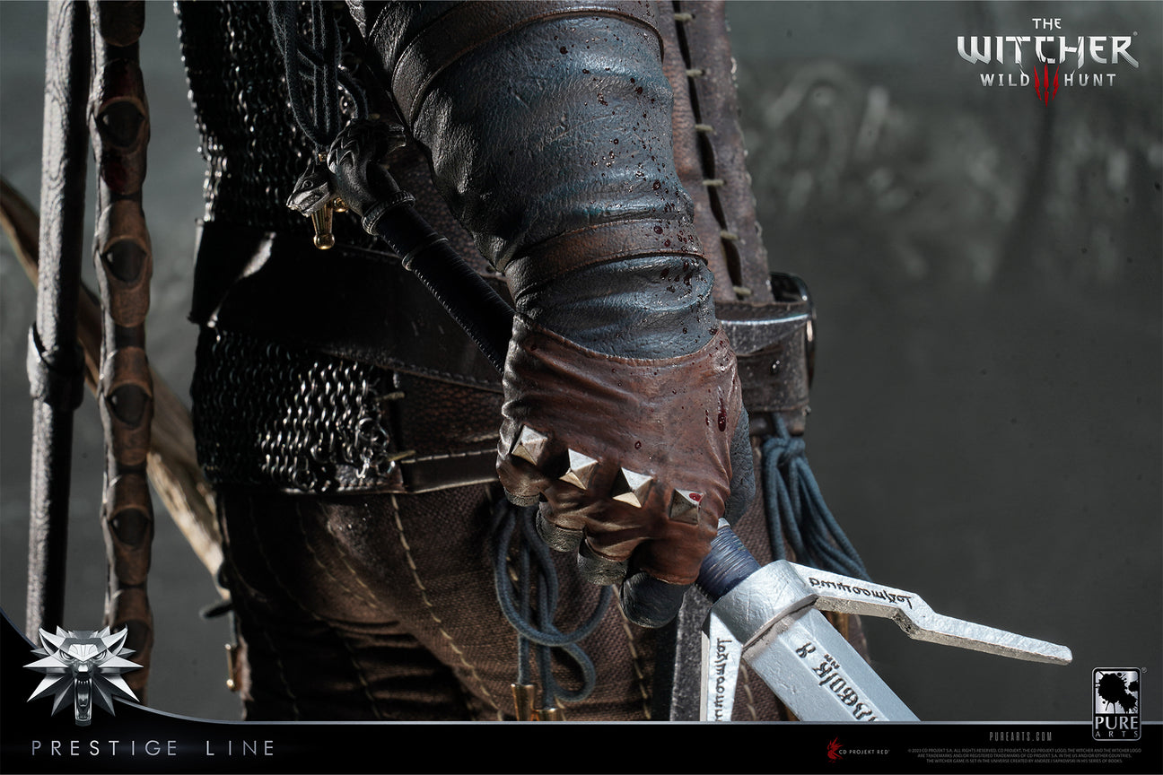 Prestige Line - The Witcher 3: Wild Hunt Geralt of Rivia 1/2 Scale Sta ...