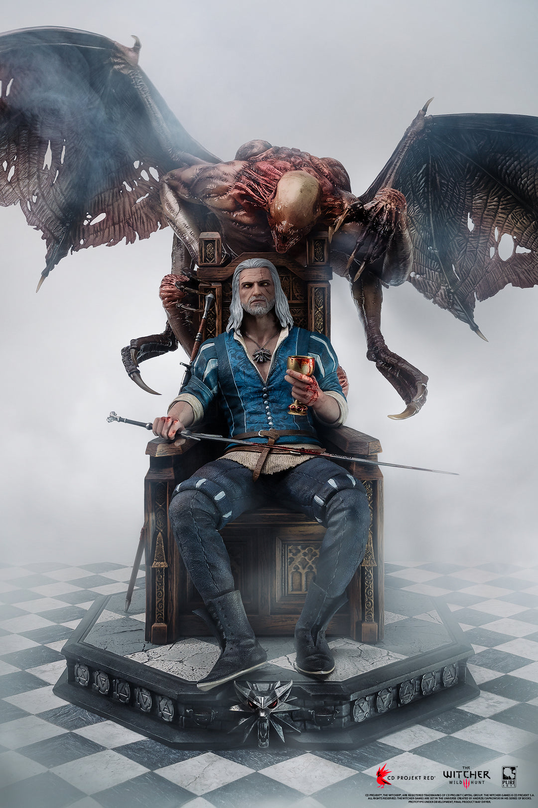 The Witcher 3: Wild Hunt - Blood & Wine Geralt 1/4 Scale Deluxe Statue ...