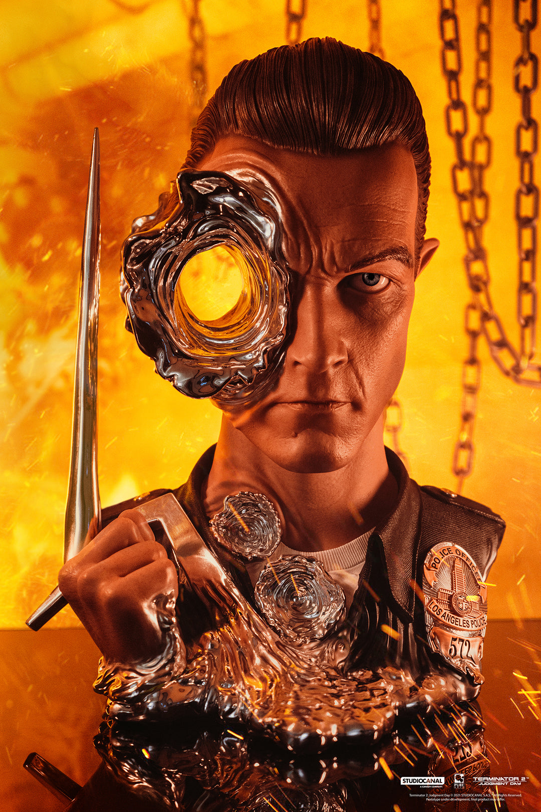 Terminator 2 T-1000 Art Mask Standard Edition - Painted Version – PureArts