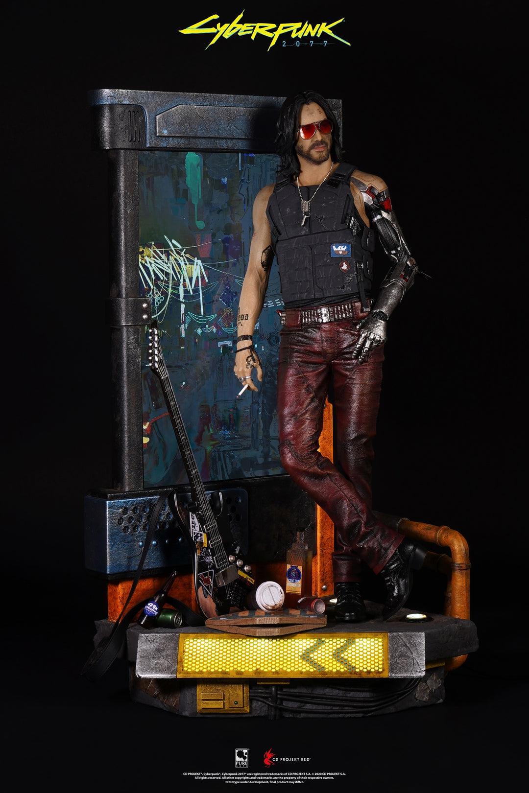 Cyberpunk 2077 Johnny Silverhand Keanu Reeves 1/4 Scale Statue – PureArts